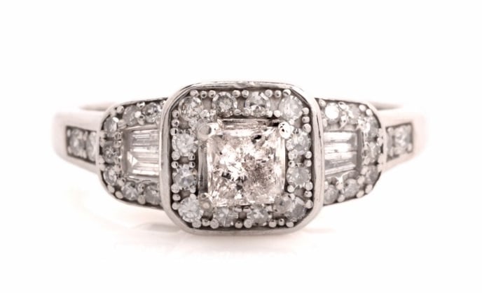 1 Carat Natural Diamond Platinum Ring - Never Liked It Anyway